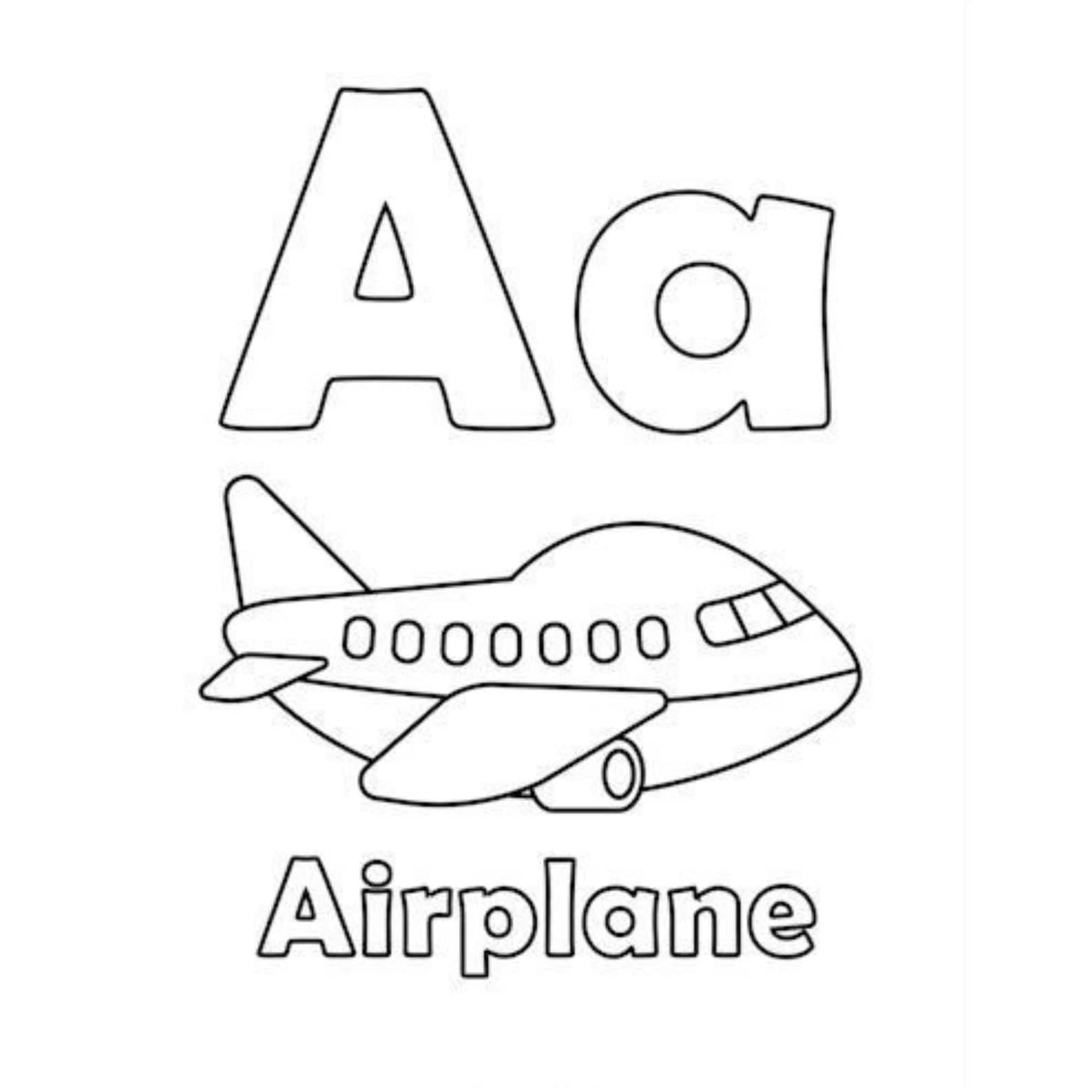 Alphabet Letter “A to Z” Coloring Page - Etsy