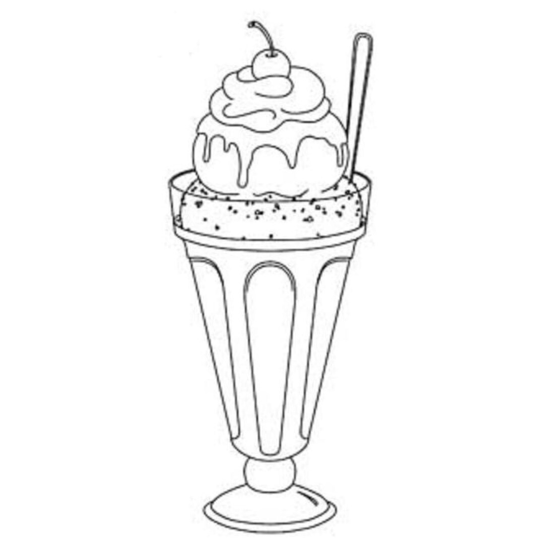 PRINTABLE Cute Dessert Coloring 30 Page, Hand-drawn Coloring Sheet ...
