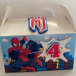 Spider-man Inspired Favor Boxes - Etsy