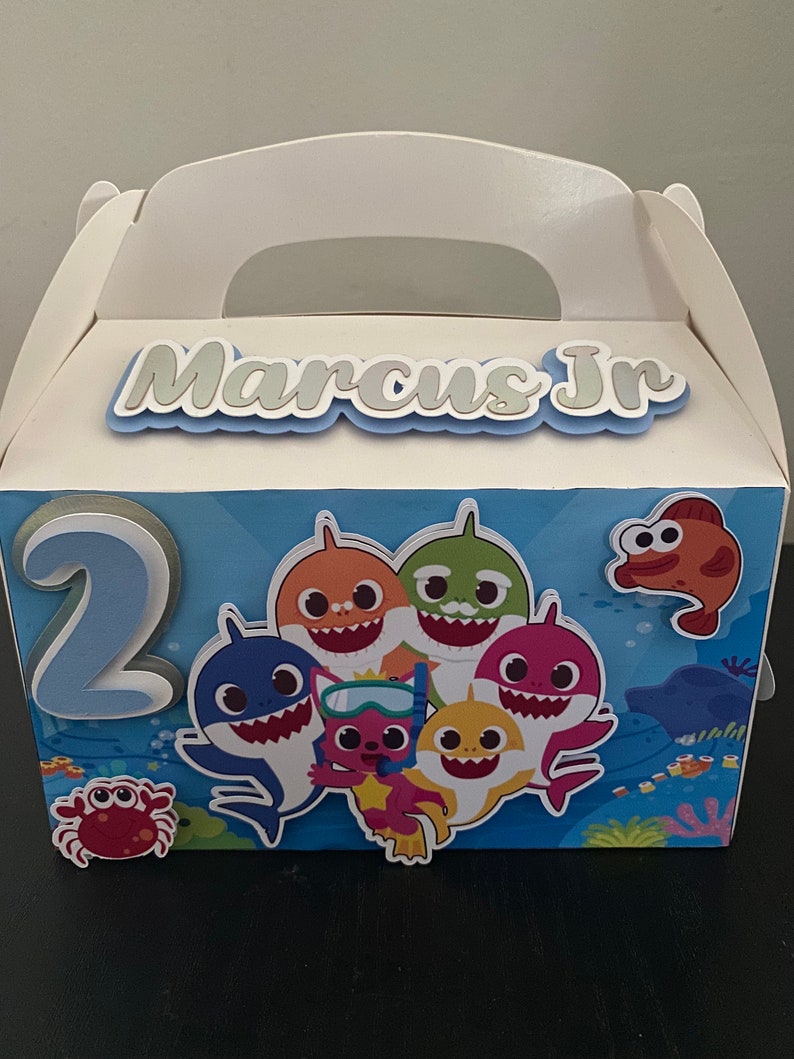 Baby Shark Favor Boxes - Etsy