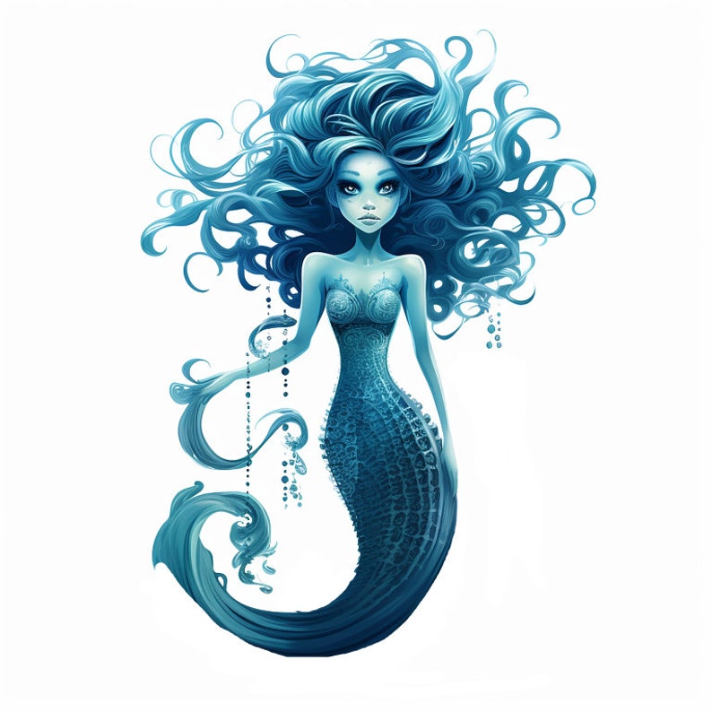Enchanted Mermaids, Whimsical Mermaids, Digi Files, Magical, Quirky ...