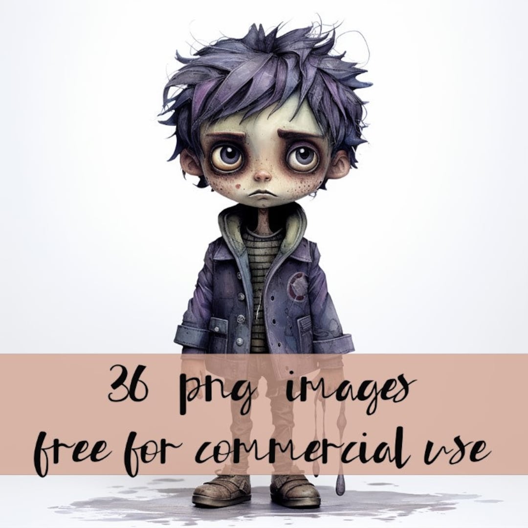 Weird Whimsical Boys, Unloved Boy, Digi Files,instant Download ...