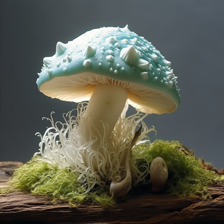 Whimsical Mushrooms, Fantasy Mushrooms, Printable Digi File, Quirky ...