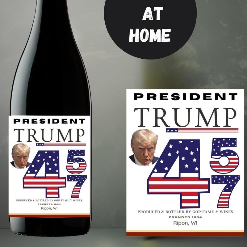Trump Wine Label - Etsy