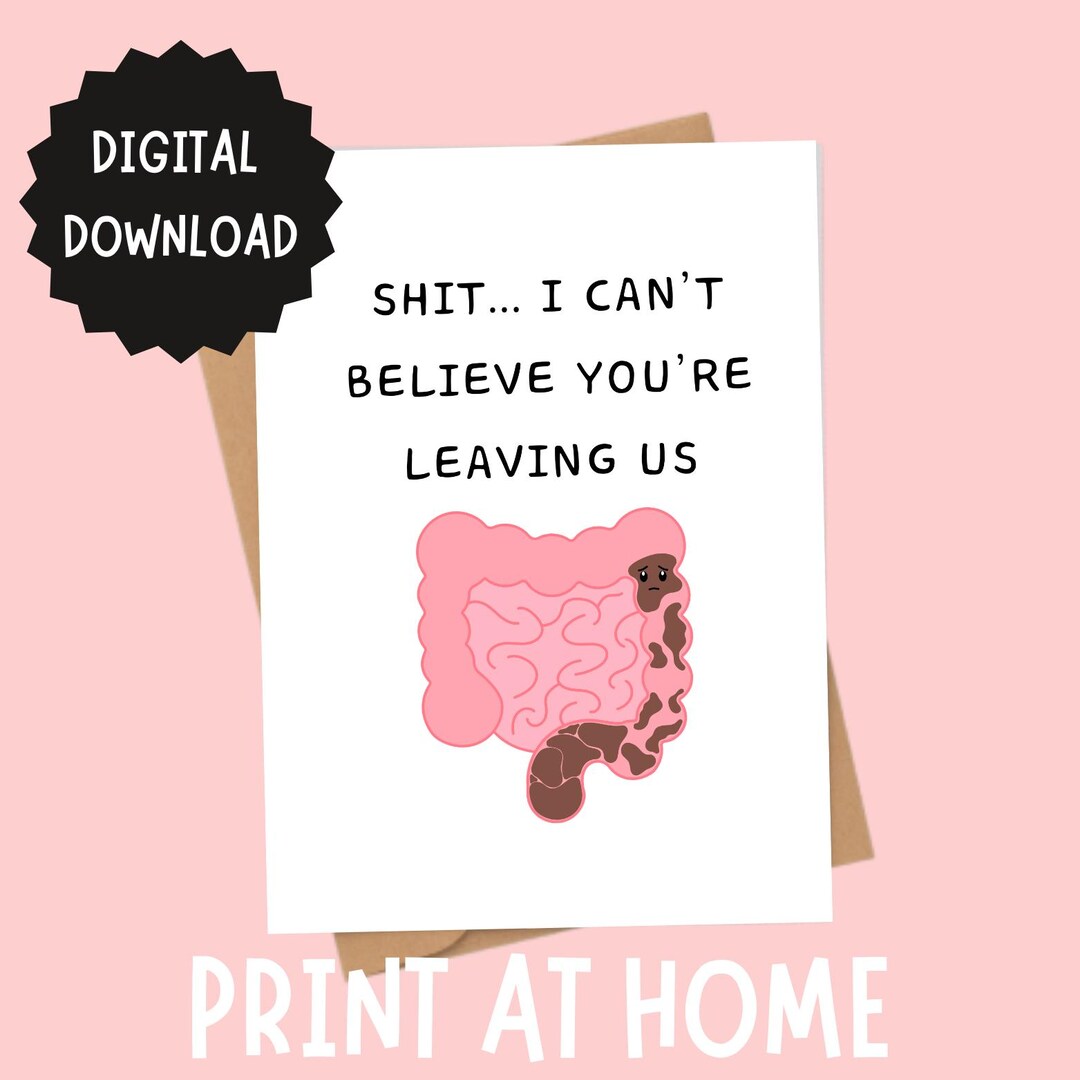 Medical Card, Anatomy, Healthcare Pun, Printable Card, Coworker Card ...
