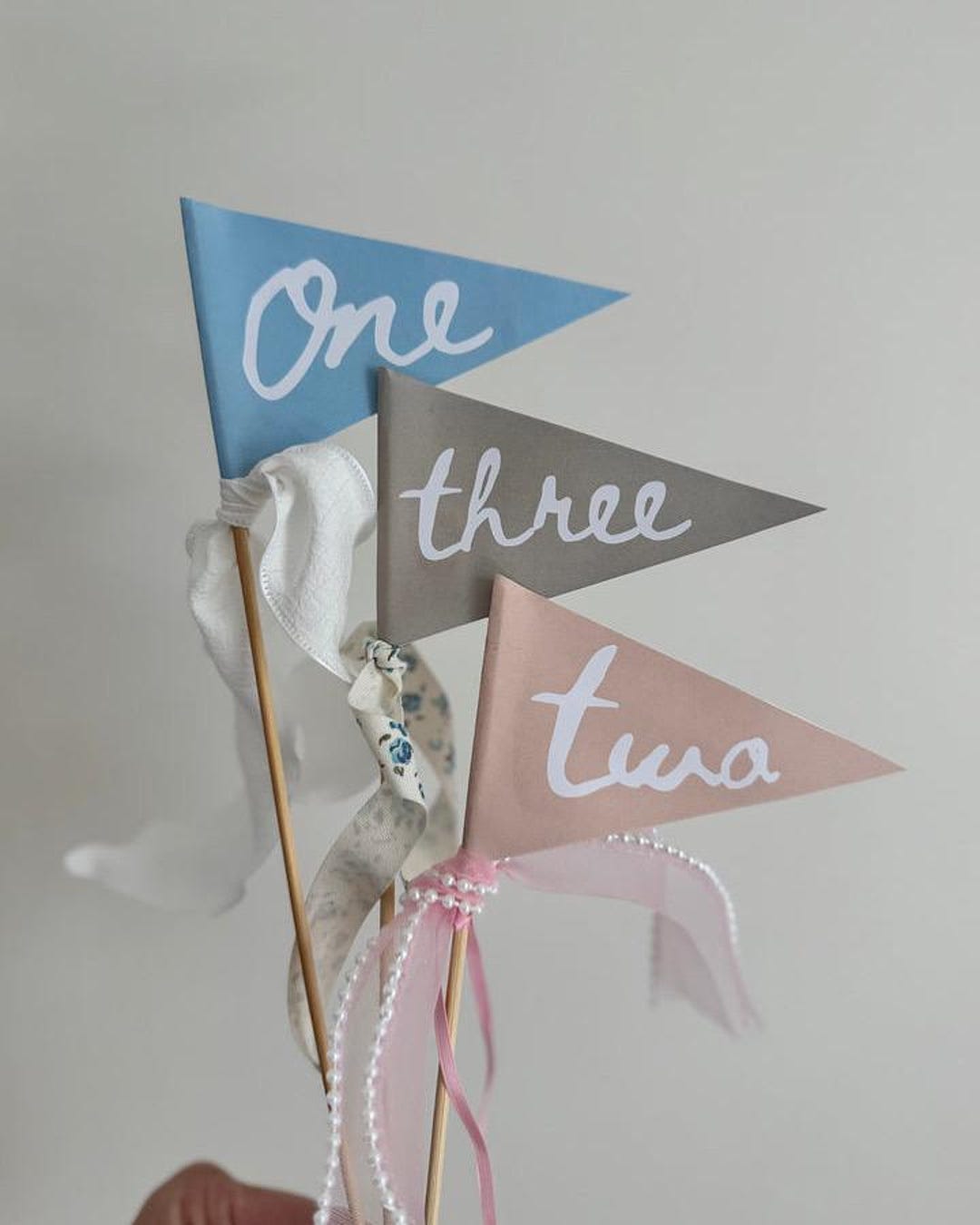 Printable Birthday Flags: Ages 1-10, Cake Topper (digital Download) - Etsy