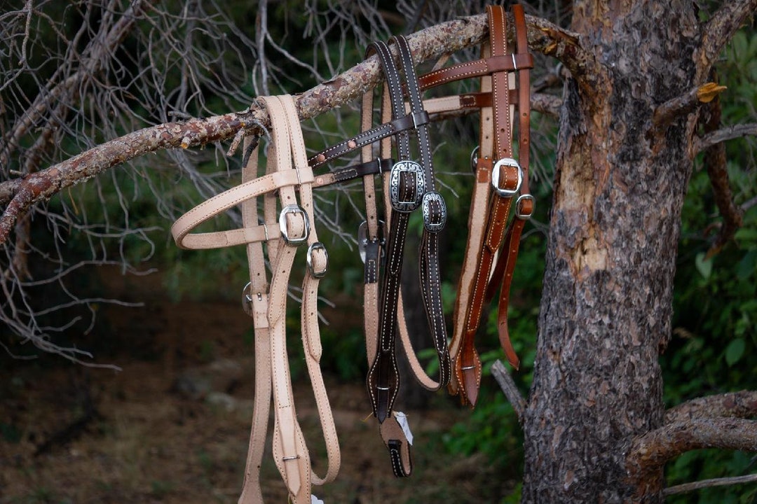 Leather Handmade Horse Headstalls - Etsy