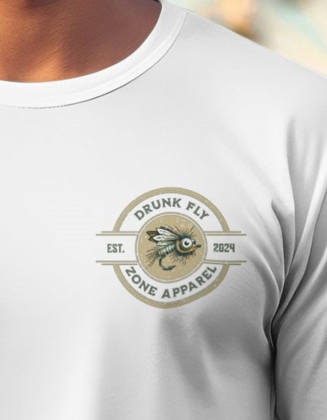 Drunk Fly Zone Apparel, Fly Fishing Long Sleeve Polyester Shirt, Rainbow Trout, Brown Trout, Fly ...