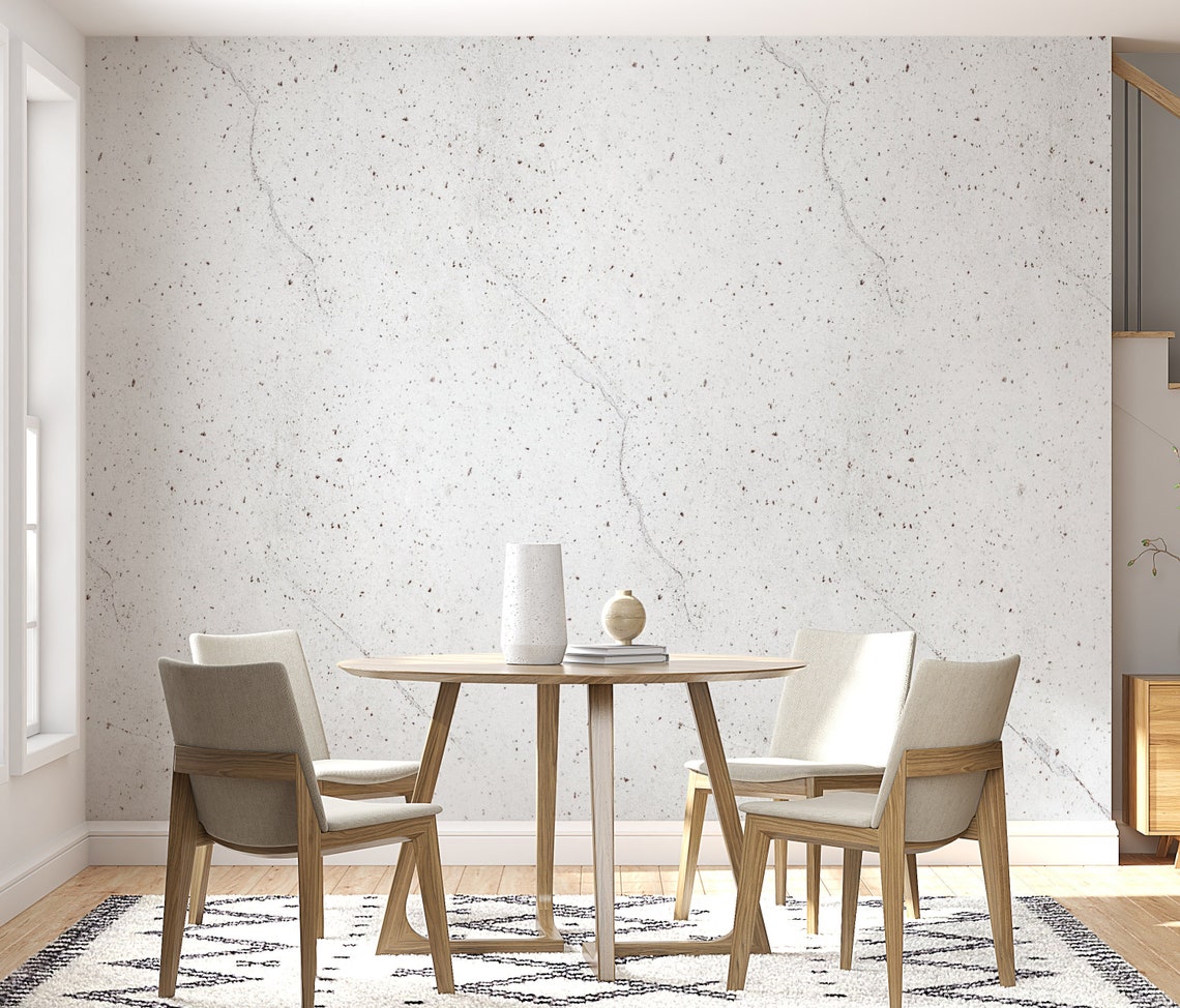 Vintage Plastered Concrete Wallpaper Rustic Living Room Decor - Etsy