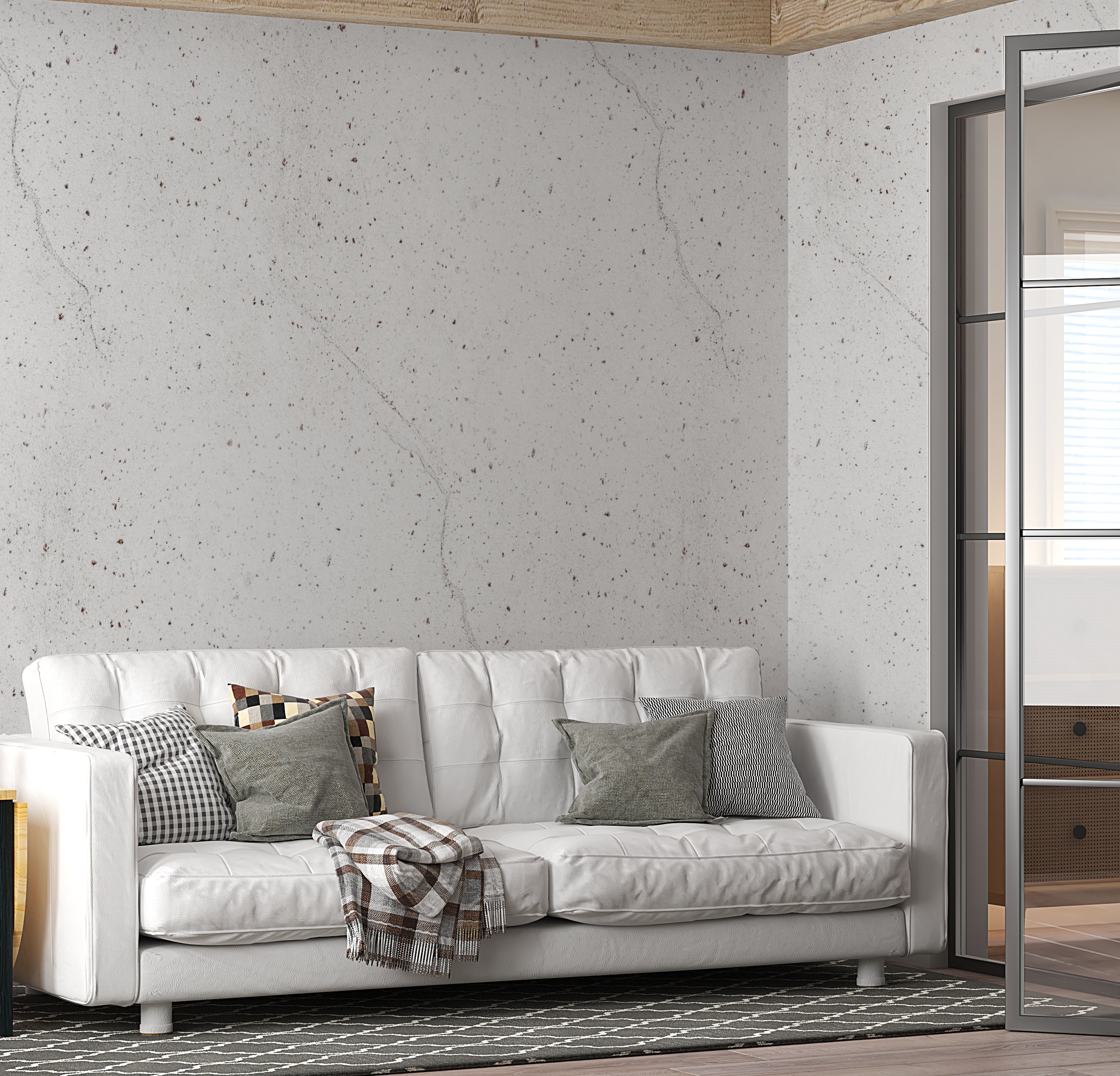 Vintage Plastered Concrete Wallpaper Rustic Living Room Decor - Etsy