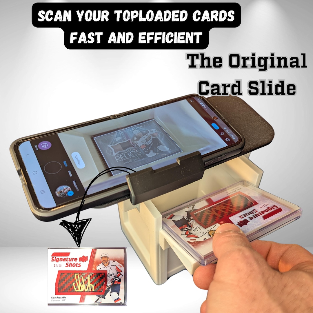 Card Slide - Toploaded Card Scanner Stand for Sports & TCG Cards - Etsy