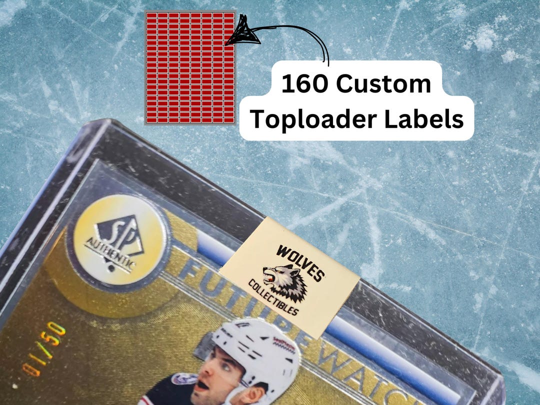 Card Toploader Stickers, Top Loader Labels, Advertising Stickers ...