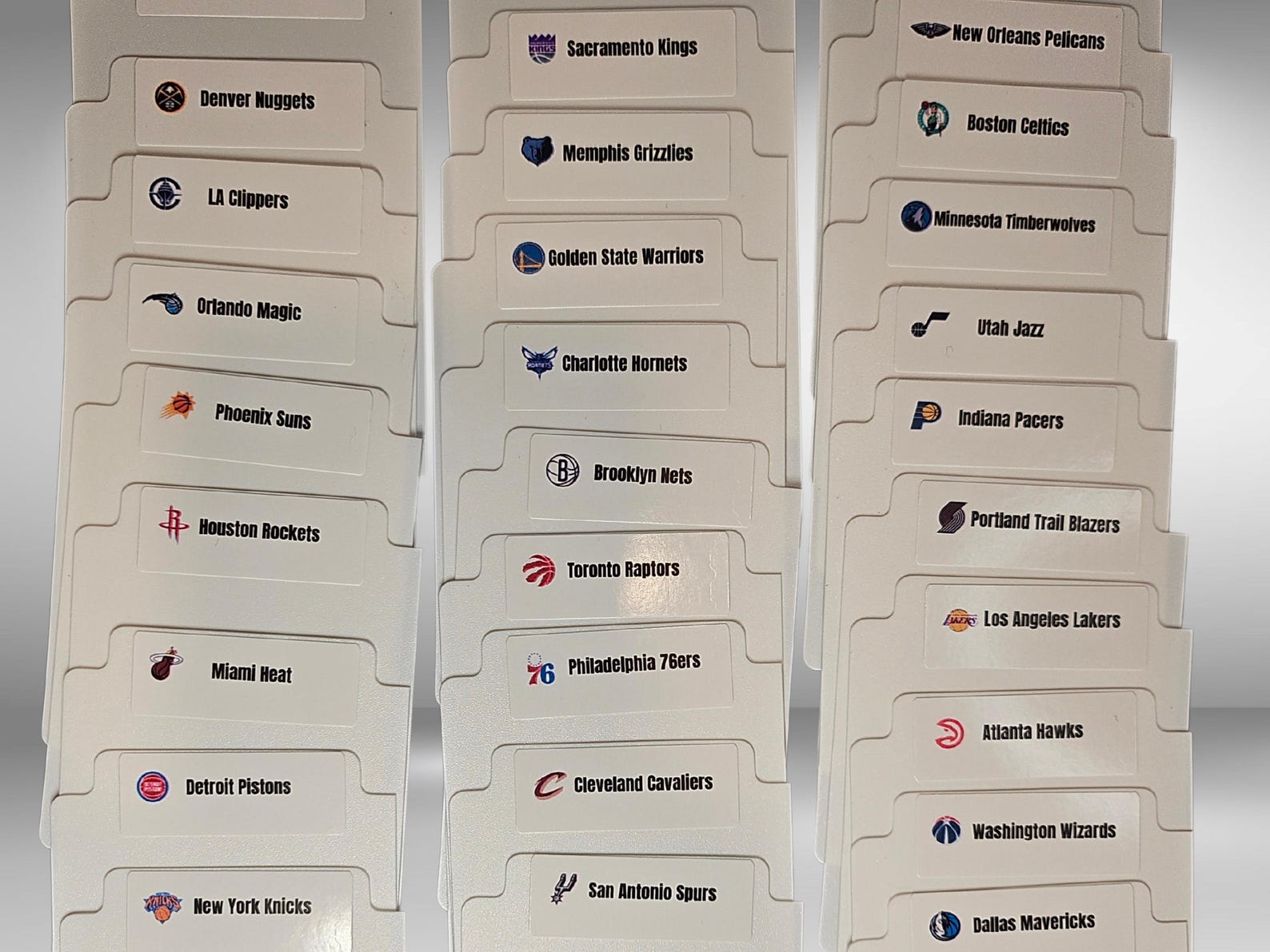 Sports Card Team Dividers Customized With Football, Baseball ...