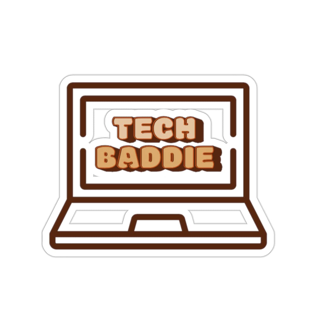 Tech Baddie Computer Sticker Women in Tech Black Women in - Etsy