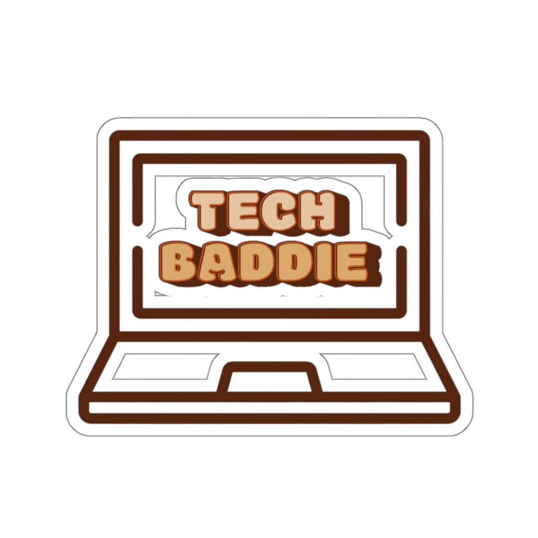 Tech Baddie Computer Sticker | Women in Tech | Black Women in Tech - Etsy