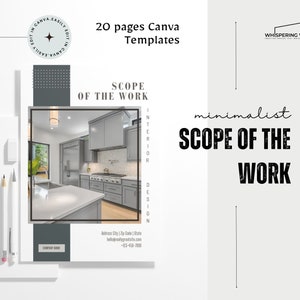 Interior Design Scope of the Work Template - Fully Editable - Canva ...