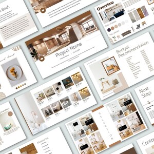 Interior Design Mood Board Template - Fully Editable - Canva Template ...
