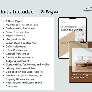 Interior Design Client Questionnaire Template - Fully Editable - Canva ...