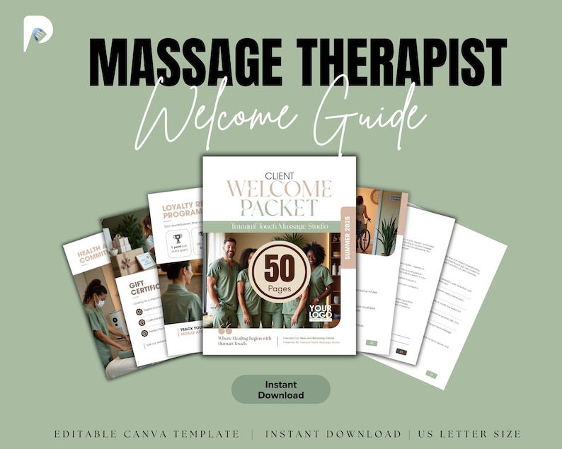 Massage Therapist Welcome Guide | Client Onboarding Packet, Policies ...
