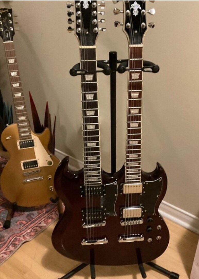Double Neck Guitar Stand - Etsy