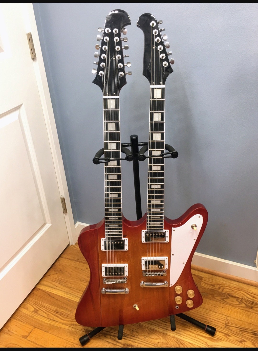 Double Neck Guitar Stand - Etsy