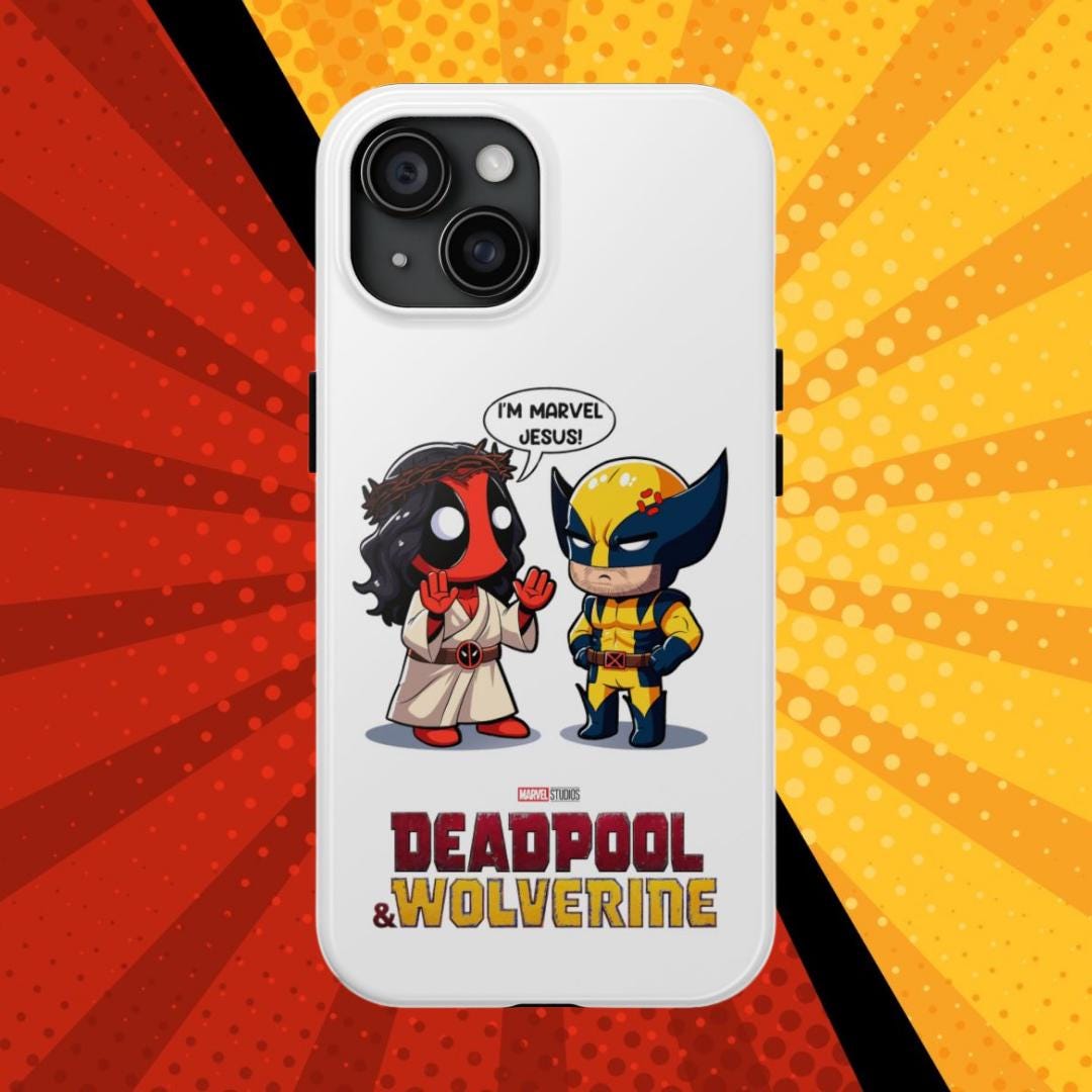 Jesus Marvel Deadpool & Wolverine Phone Case for Epic Protection - Etsy