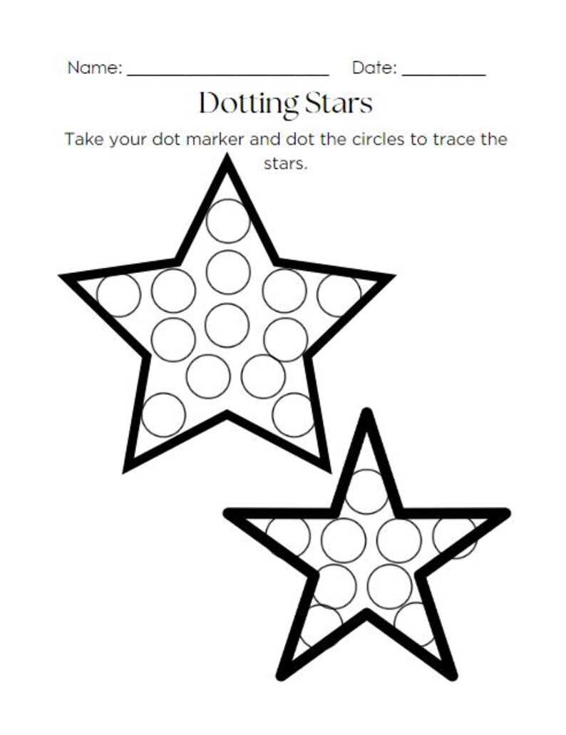 Digital Preschool Dot Marker Activity Book - Etsy