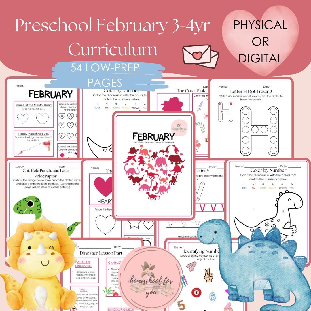 Preschool 3-4yr February Curriculum - Digital Preschool Curriculum ...