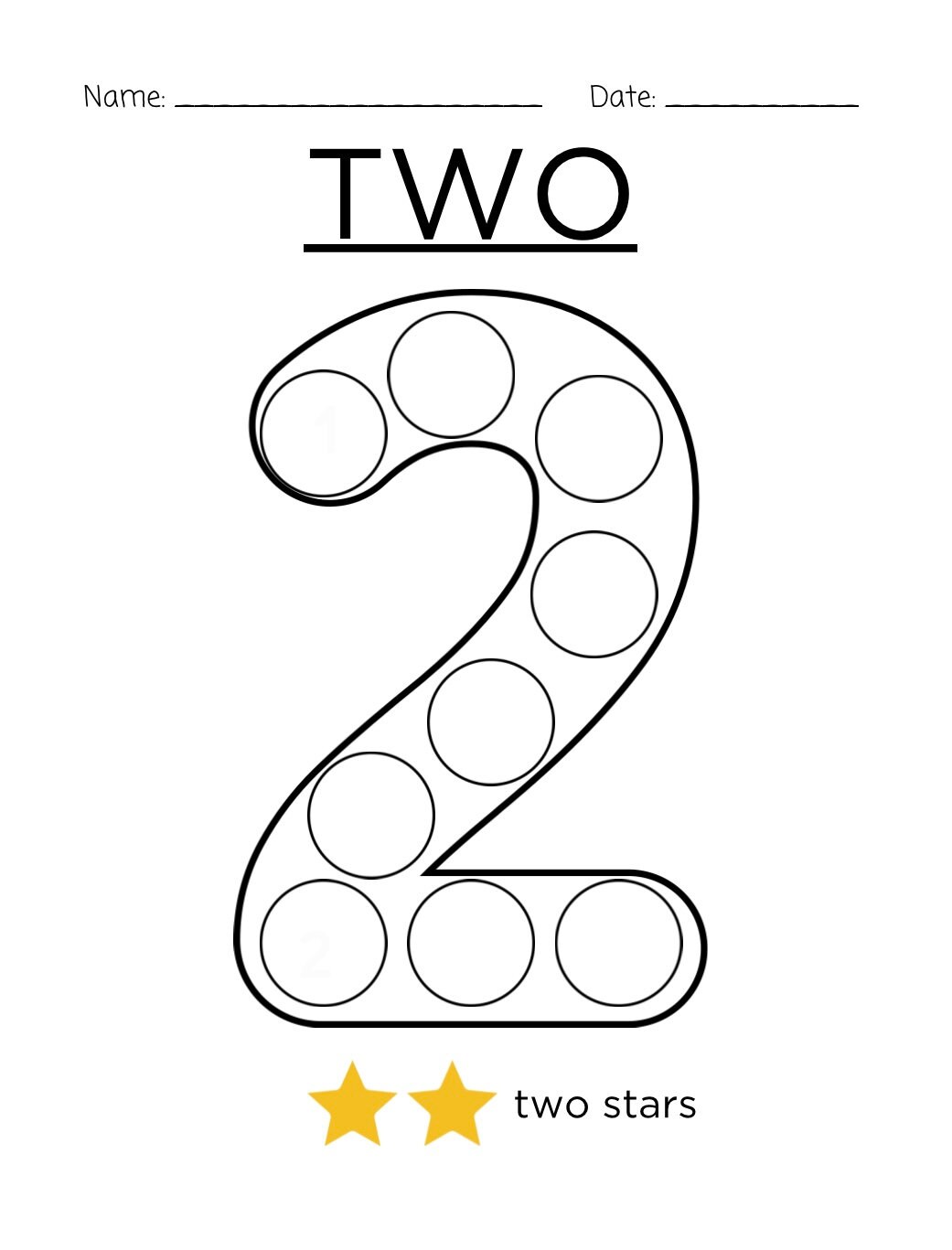 DIGITAL Preschool Numbers 1-10 Workbook - Etsy