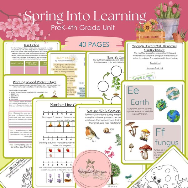 Spring Unit Study - Etsy