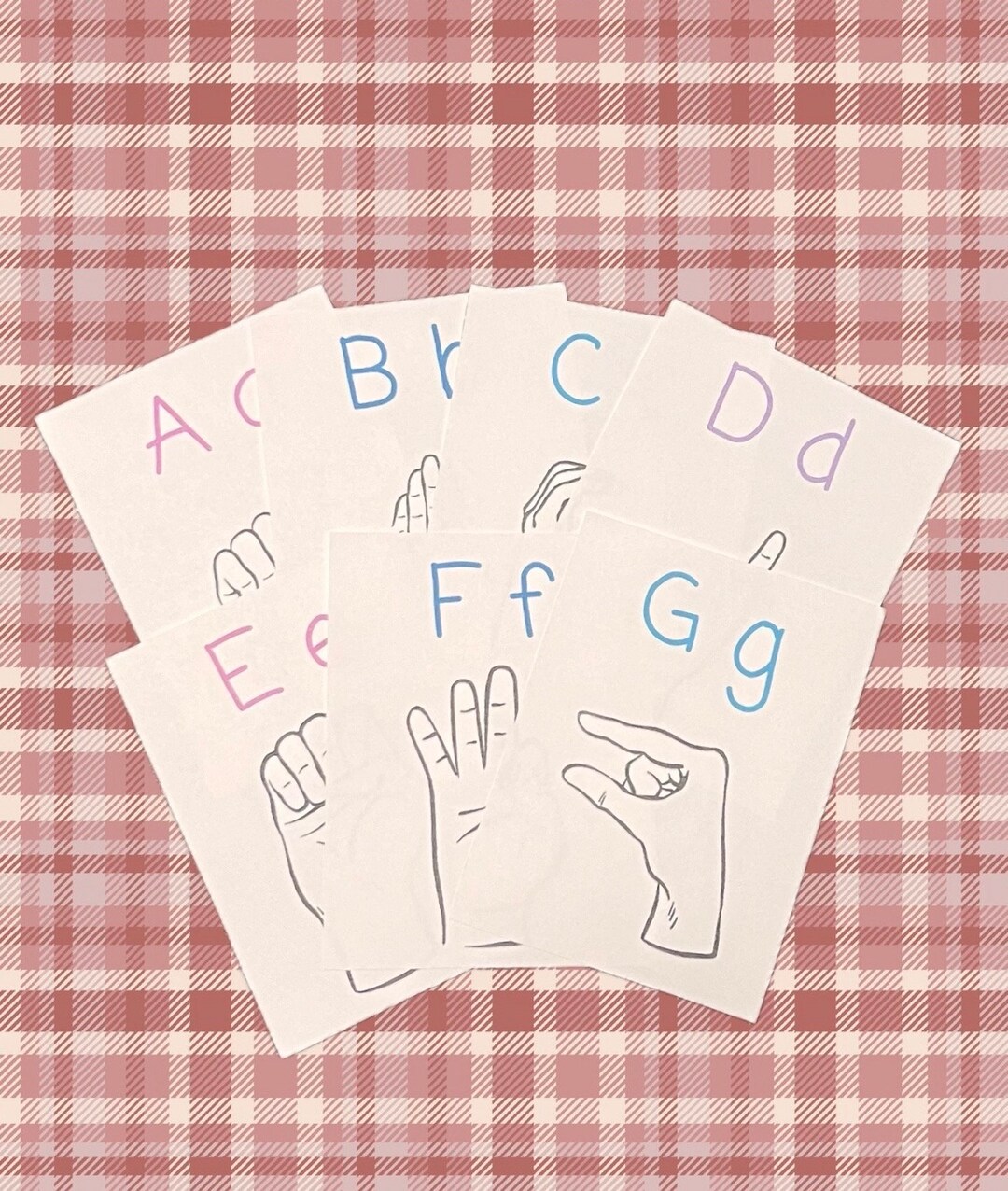 American Sign Language Flashcards - Etsy