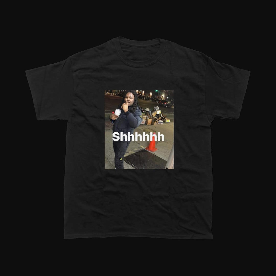 LUCKI "shhhhhh" Graphic T-shirt, Lucki Merch, Meme Shirt, Rapper Shirt ...