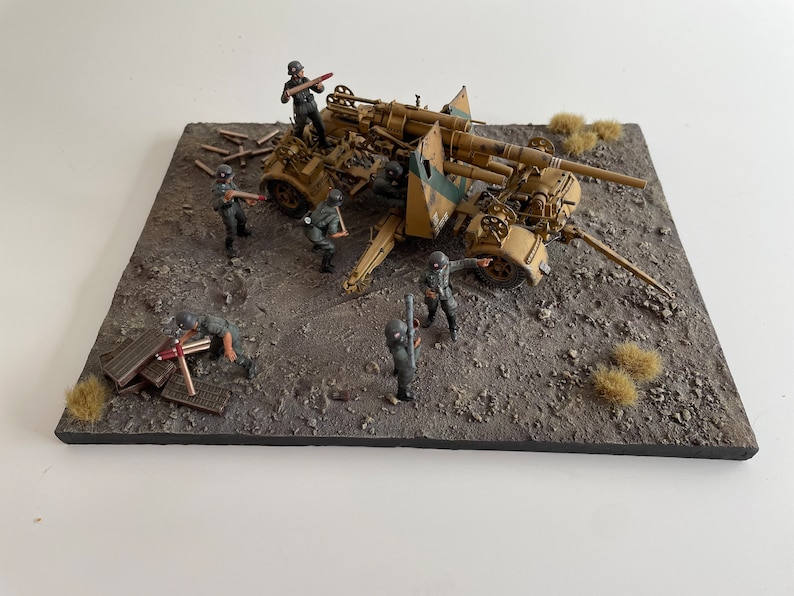 German 88mm Flak Gun Diorama - Eastern Front - Etsy