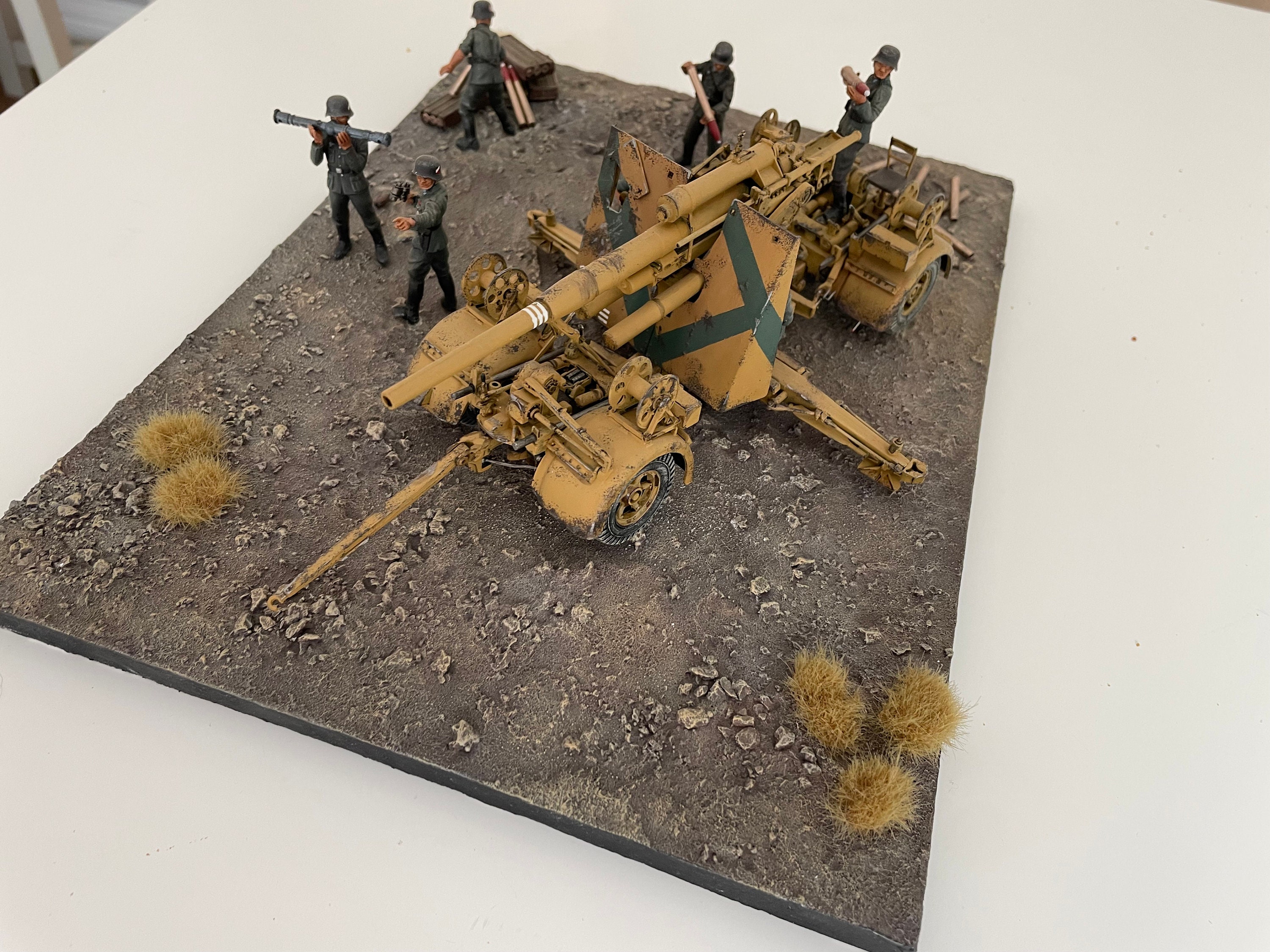 German 88mm Flak Gun Diorama - Eastern Front - Etsy