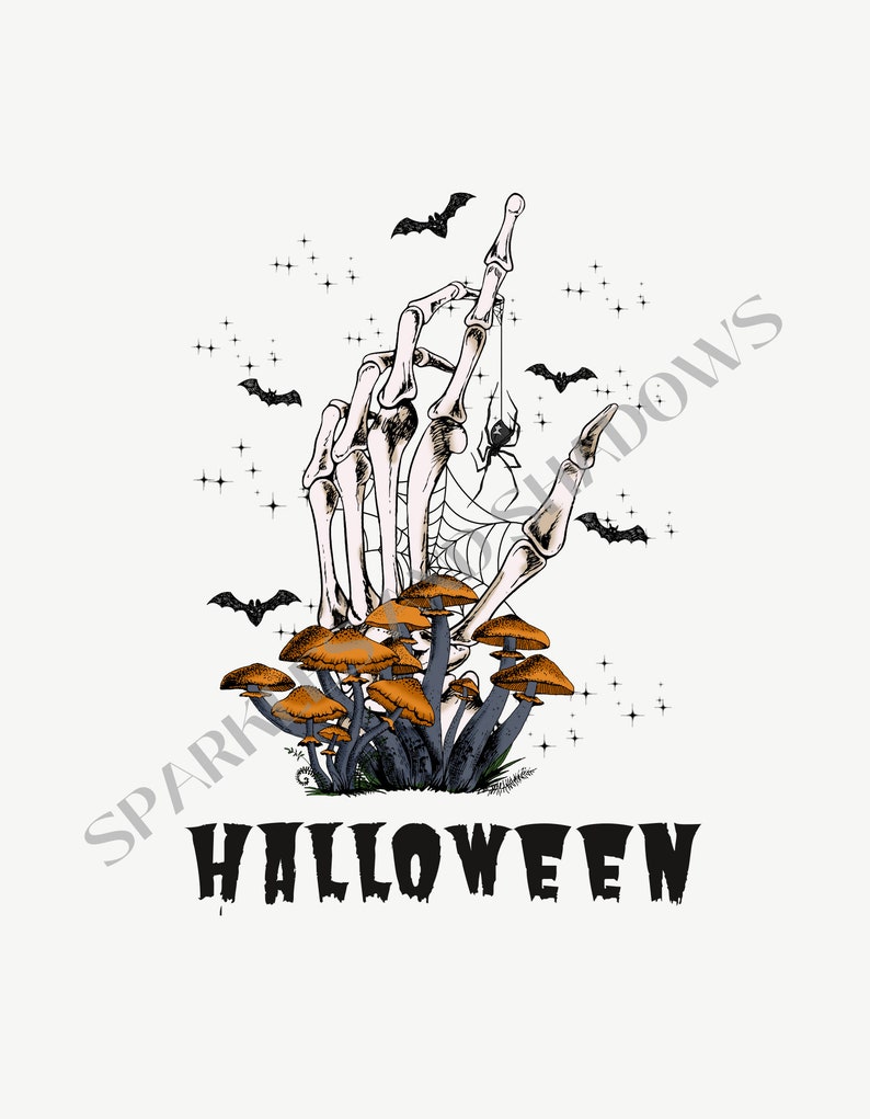 Halloween Skeleton Hand Svg Png And Pdf Download Etsy