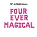 Four Ever Magical Banner Balloon Sign, Fourth Birthday Party ...