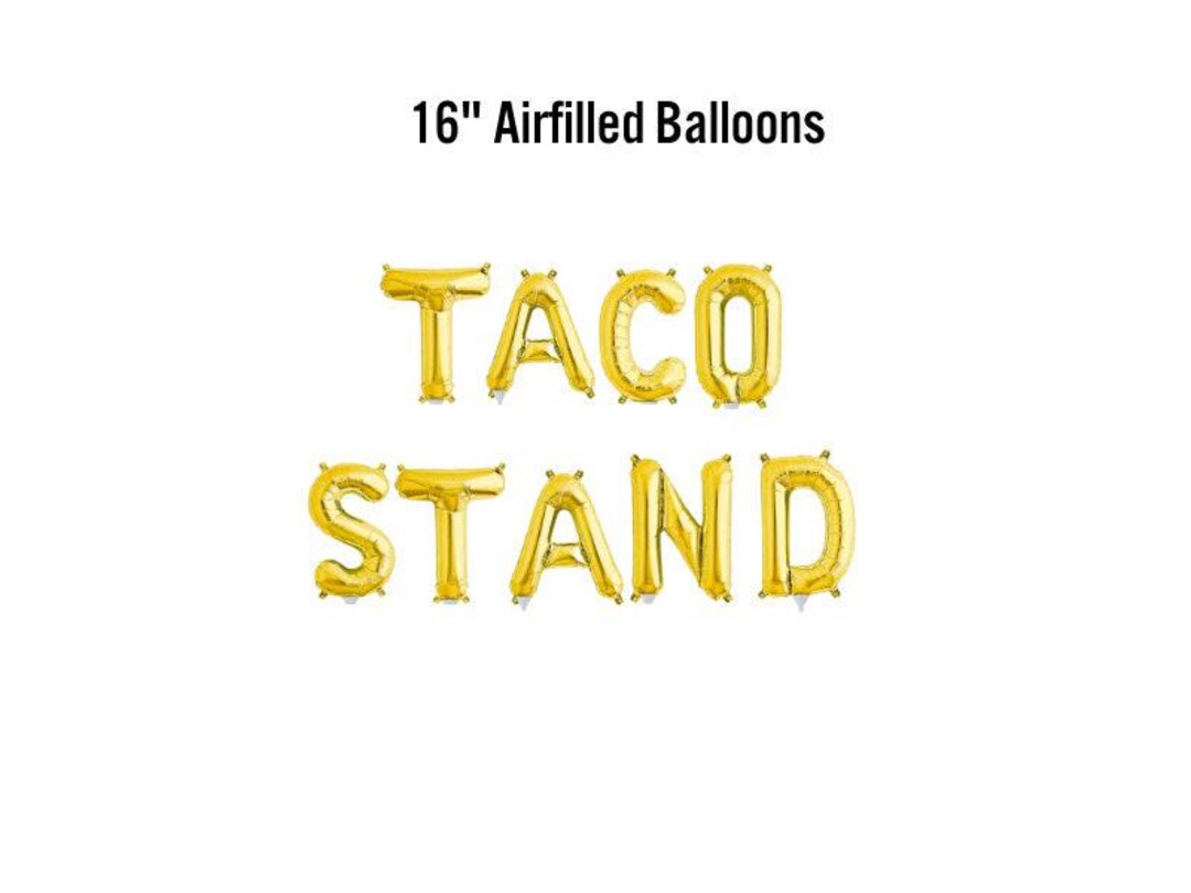 Taco Stand Balloon Banner, Fiesta Birthday Decor, Nacho Average Bday ...