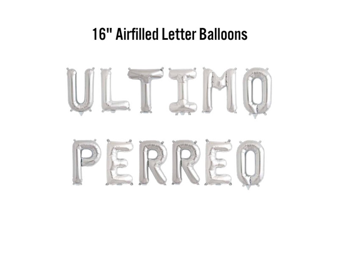 Ultimo Perreo Banner, 16 Airfilled Balloon Sign, Bridal Shower ...