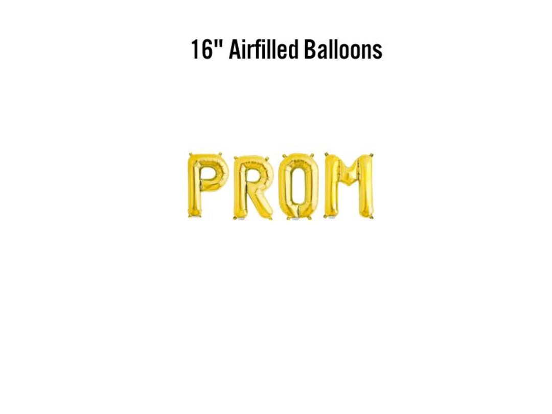 Prom Banner, 16" Airfilled Balloon Sign, School Dance Signs, Prom King ...