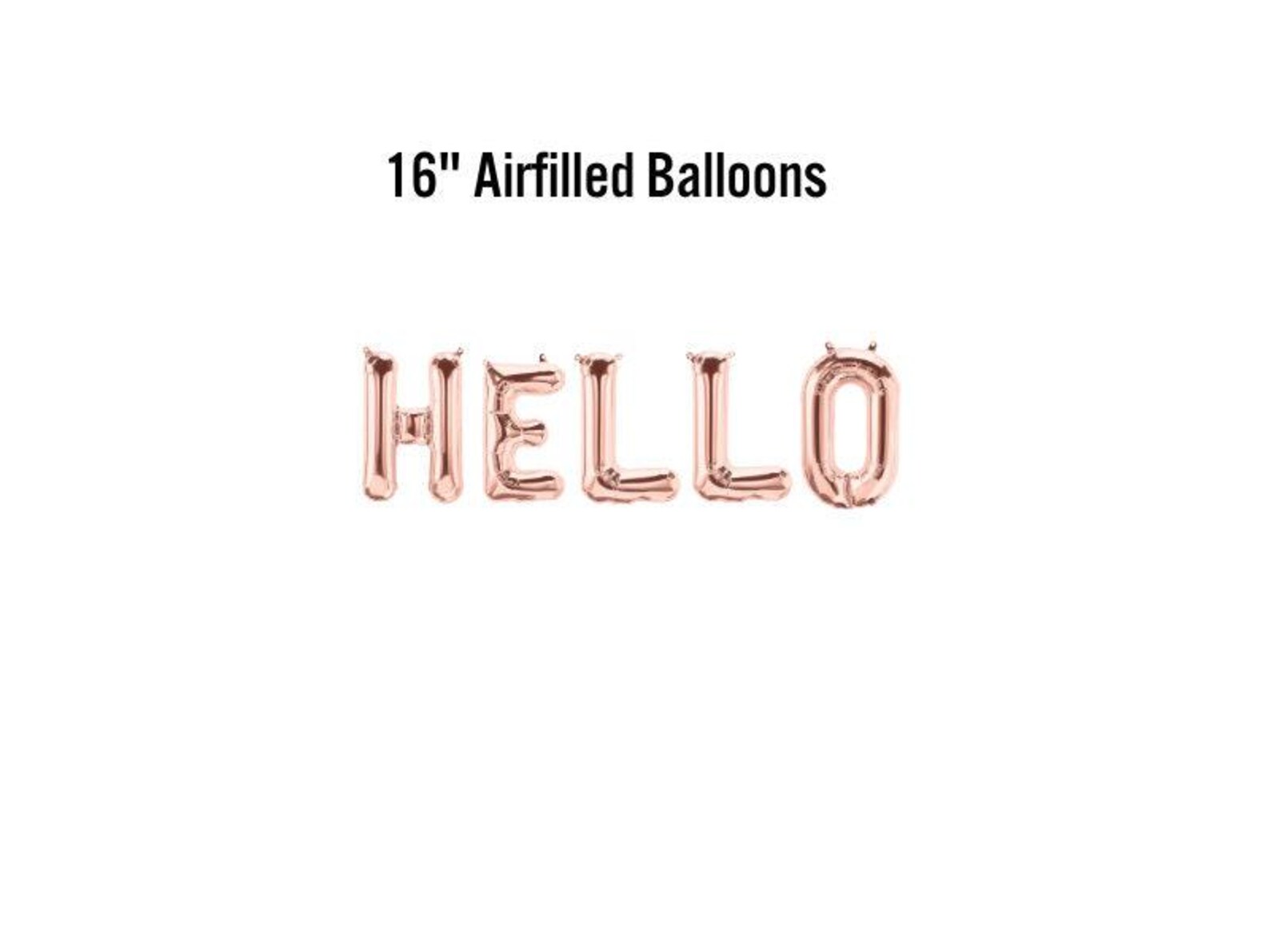 Hello Banner, 16" Airfilled Balloon Sign, New Arrival Garland, Welcome ...