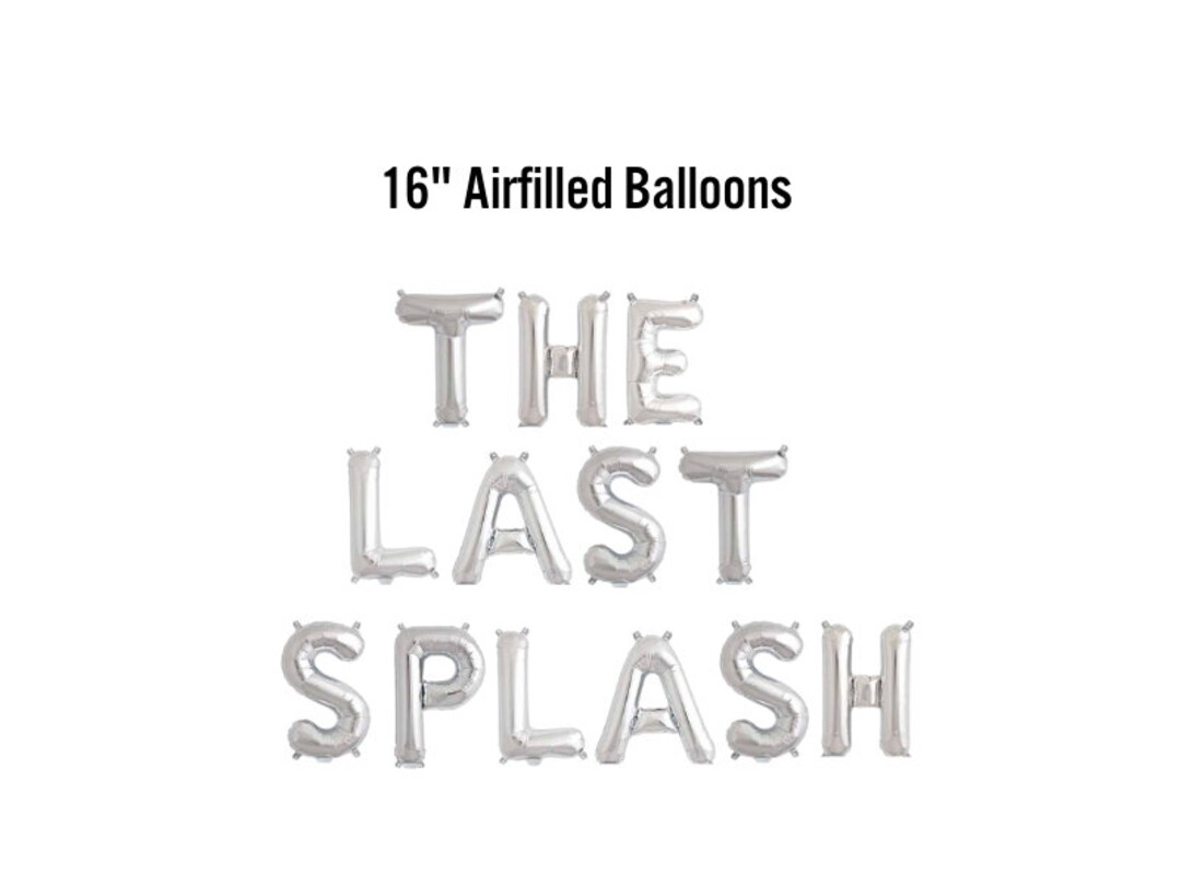 The Last Splash Bachelorette Balloon Banner, Mermaid Theme, Party ...
