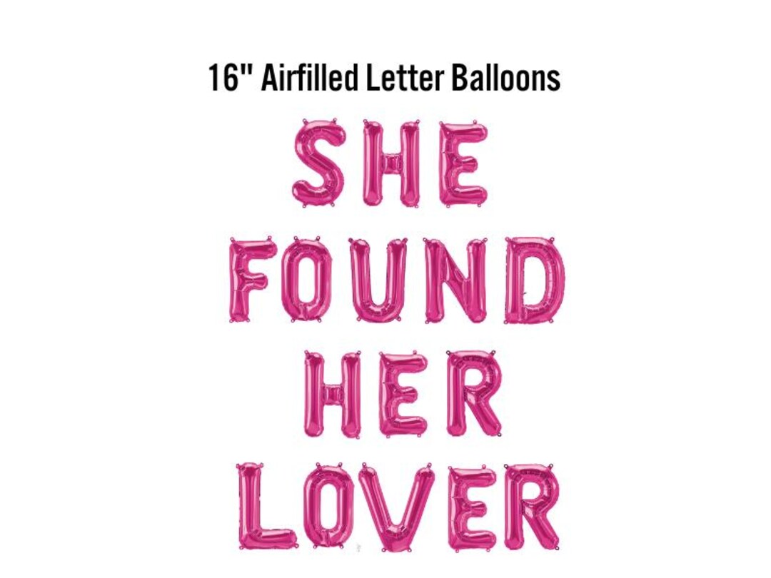 She Found Her Lover Balloon Banner, Bachelorette Party Decorations ...