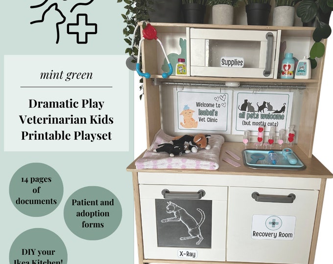Vet Clinic Dramatic Play Set: Homeschool, Classroom, or Play Room ...