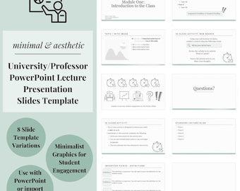 Powerpoint Presentation Template, Lecture Slides, University Educator ...