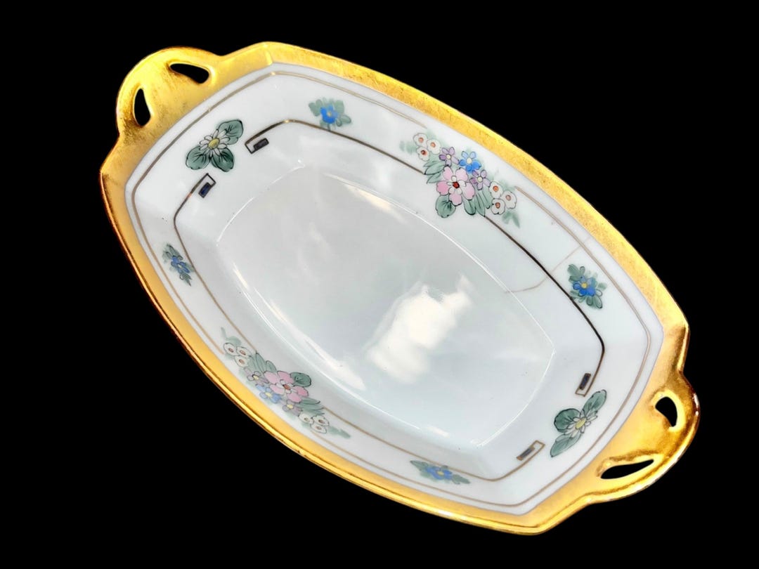 Antique Pickard China Hand Painted Floral Art Nouveau Serving Dish ...