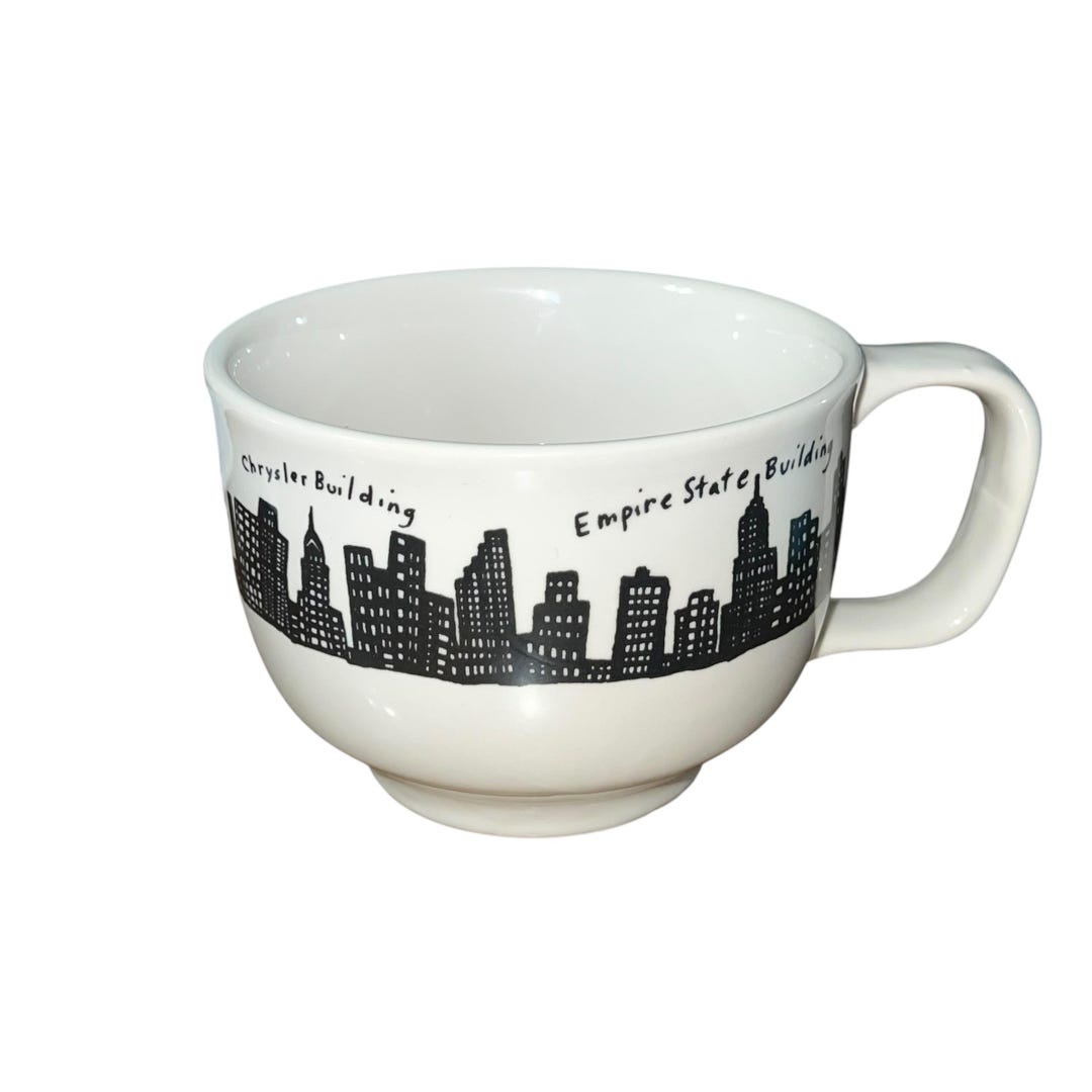 Fishs Eddy Homer Laughlin New York Skyline Large Soup or Coffee Mug ...