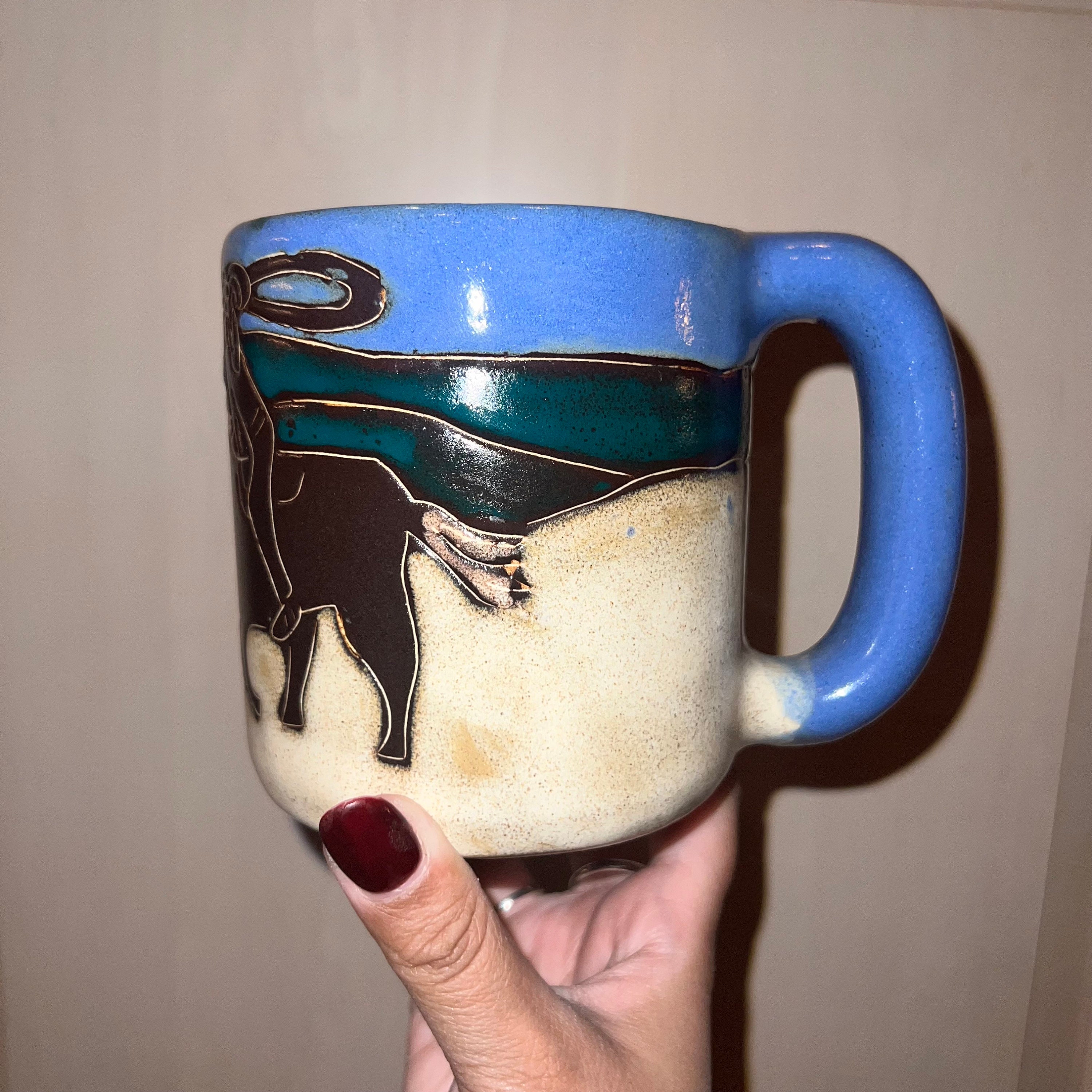 Mara Stoneware Cowboy Mug - Etsy