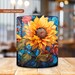 Sunflowers Alcohol Ink Mug Wrap, 3D Flowers Mug Design, 11oz 15oz Mug ...