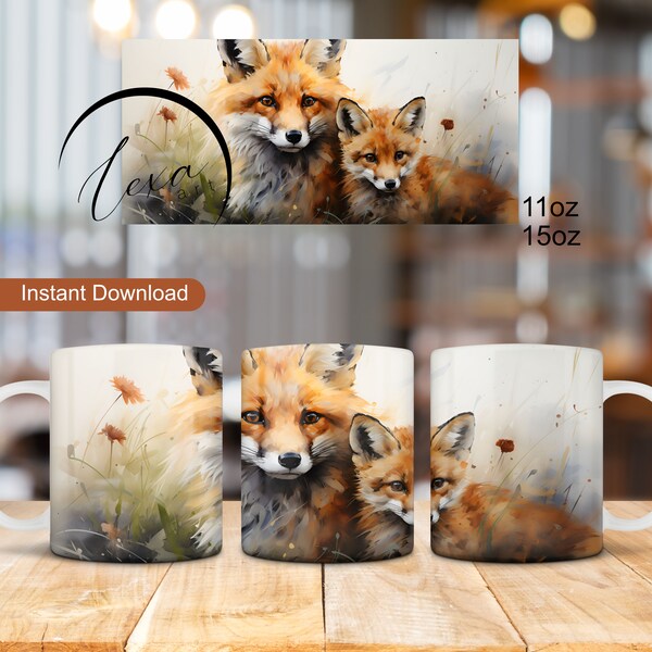 Fox Mug - Etsy