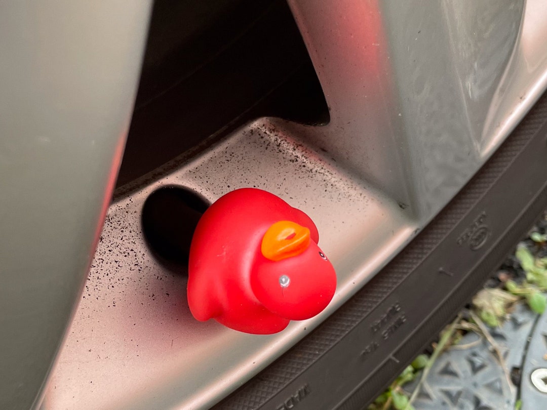 Rubber Duck Tyre Dust Caps red - Etsy